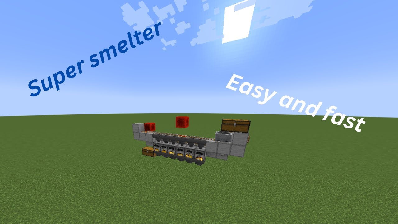 Tutorial: Fast & Easy How to make super smelter in minecraft - YouTube