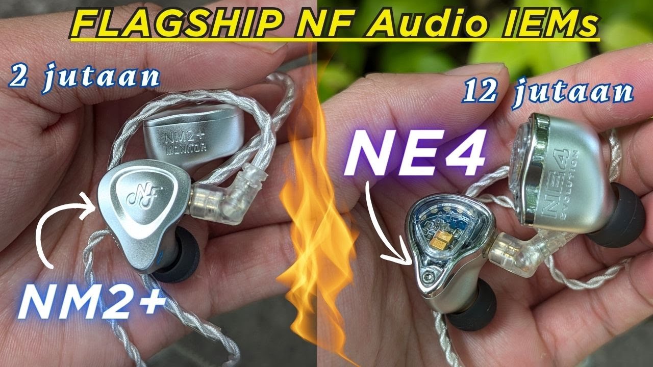 NF AUDIO NM2+ (1 DD) & NE4 (4 BA) IEM REVIEW | Audio NE4 Vs Campfire ...