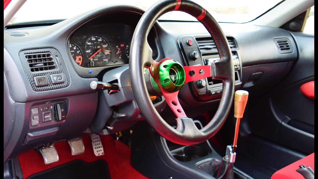 EASY NRG STEERING WHEEL INSTALL!! - YouTube