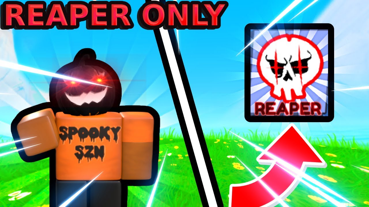 Ranking Up With Reaper Only In Blade Ball #1 - YouTube