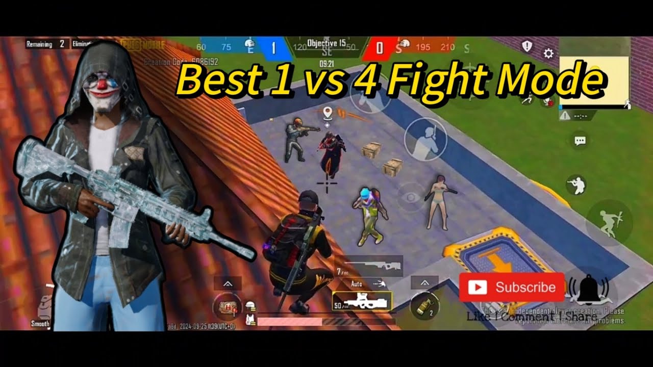 Best 1 vs 4 Fight Mode i am Best Sniping Player in the world fastest ...