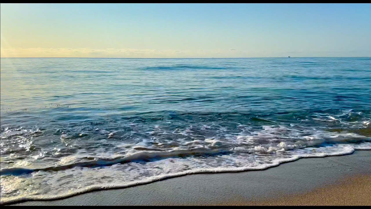 8 Hours of 4K Calm Ocean Waves | Relaxing Beach Sounds for Sleep ...