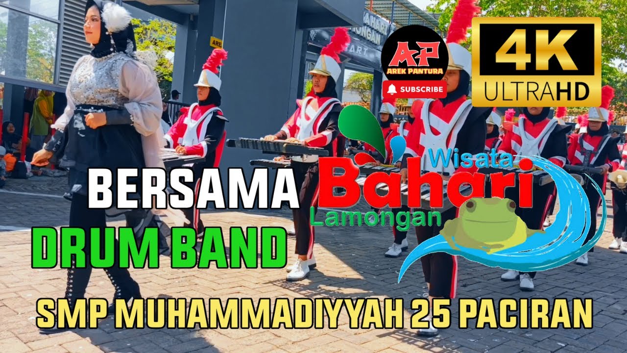DRUM BAND SMP MUHAMMADIYYAH 25 PACIRAN BERSAMA DI ACARA WBL LAMONGAN ...