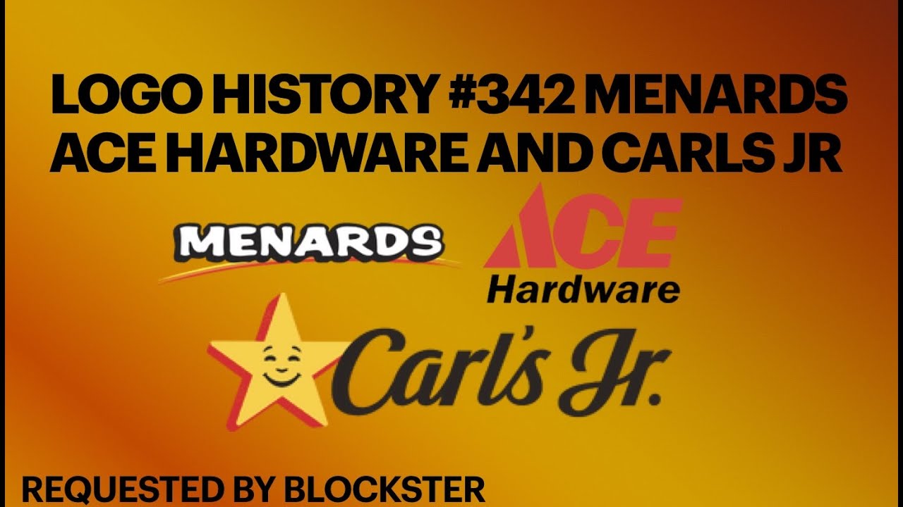 Logo History #342 Menards Ace Hardware and Carls Jr - YouTube