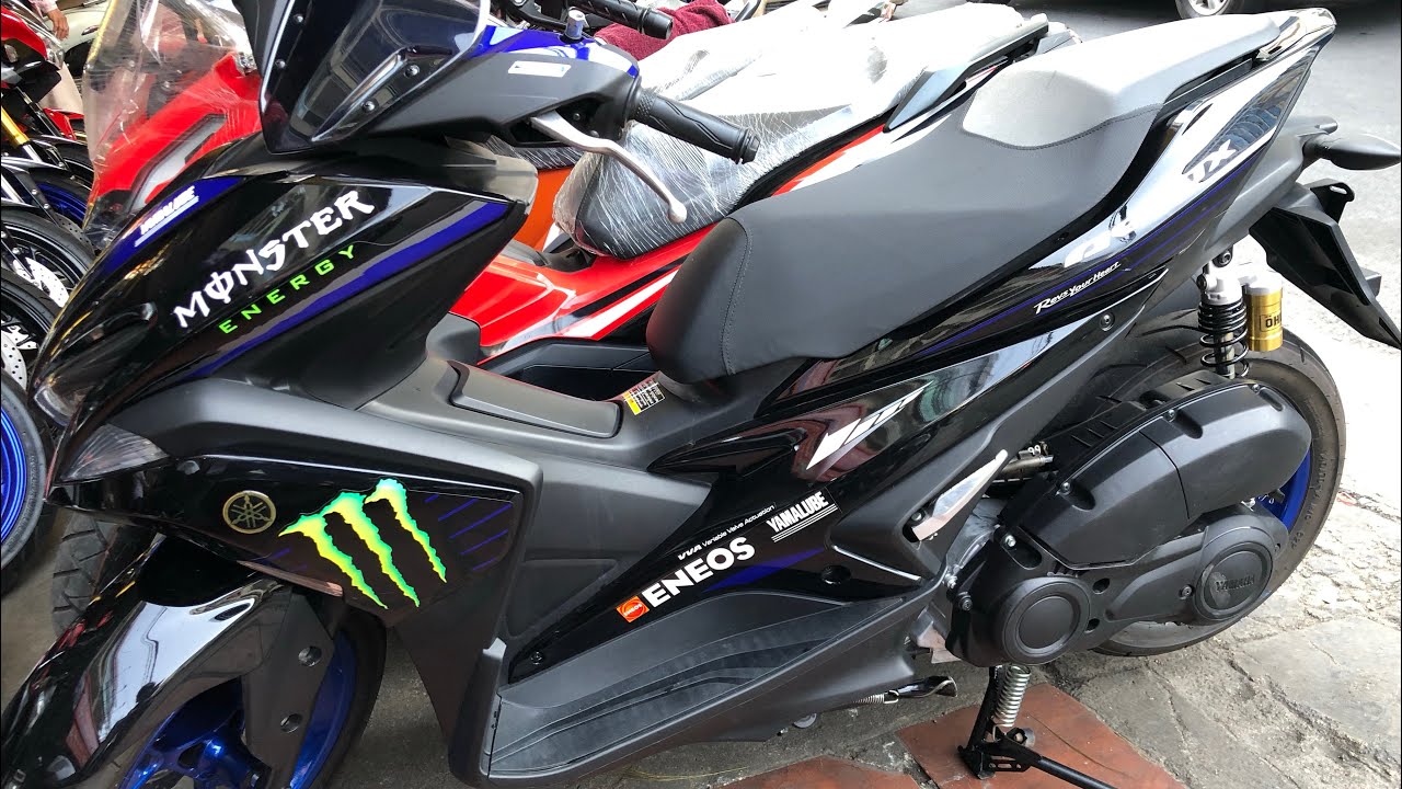 តោះមកមើល Yamaha Aerox 155cc Monster MotoGP Edition - YouTube