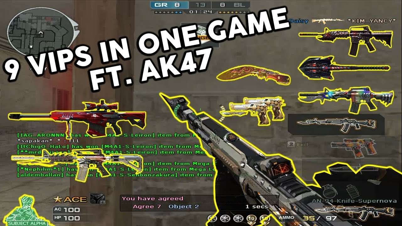 Crossfire PH 2018: 9 VIPS IN ONE GAME!! (RANDOM SERVER) - YouTube