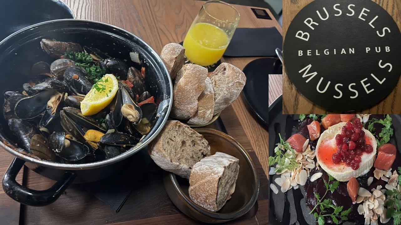 Brussels Mussels Dinner Experience at Vilnius Lithuania - YouTube