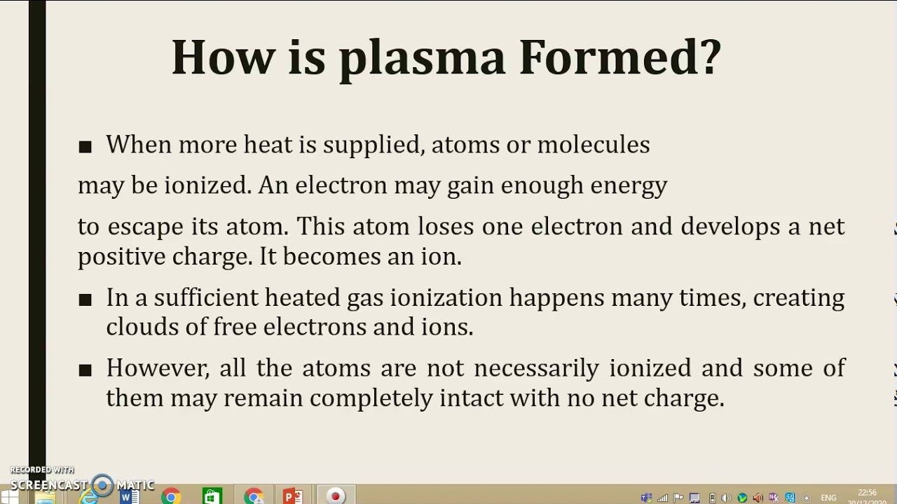 Types of plasma and characteristics of plasma, chapter 3, first year ...