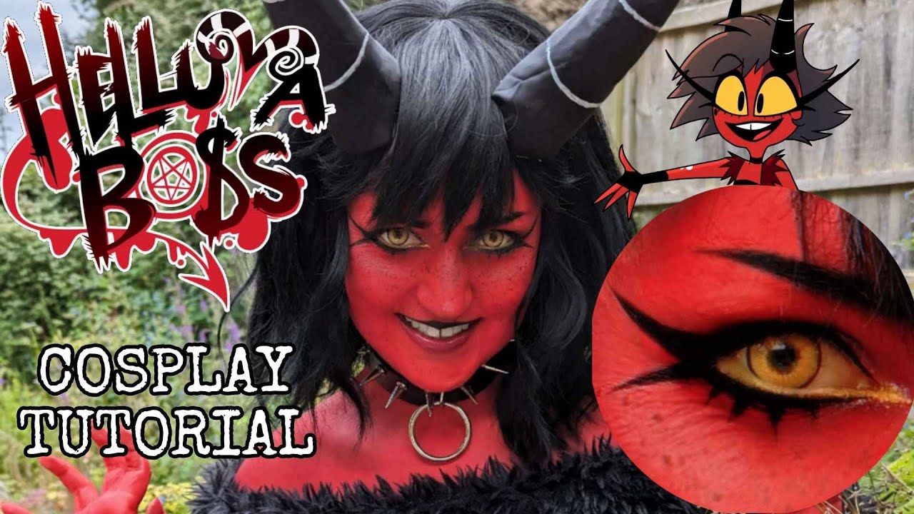 Cosplay Makeup Tutorial - Millie HELLUVA BOSS - YouTube