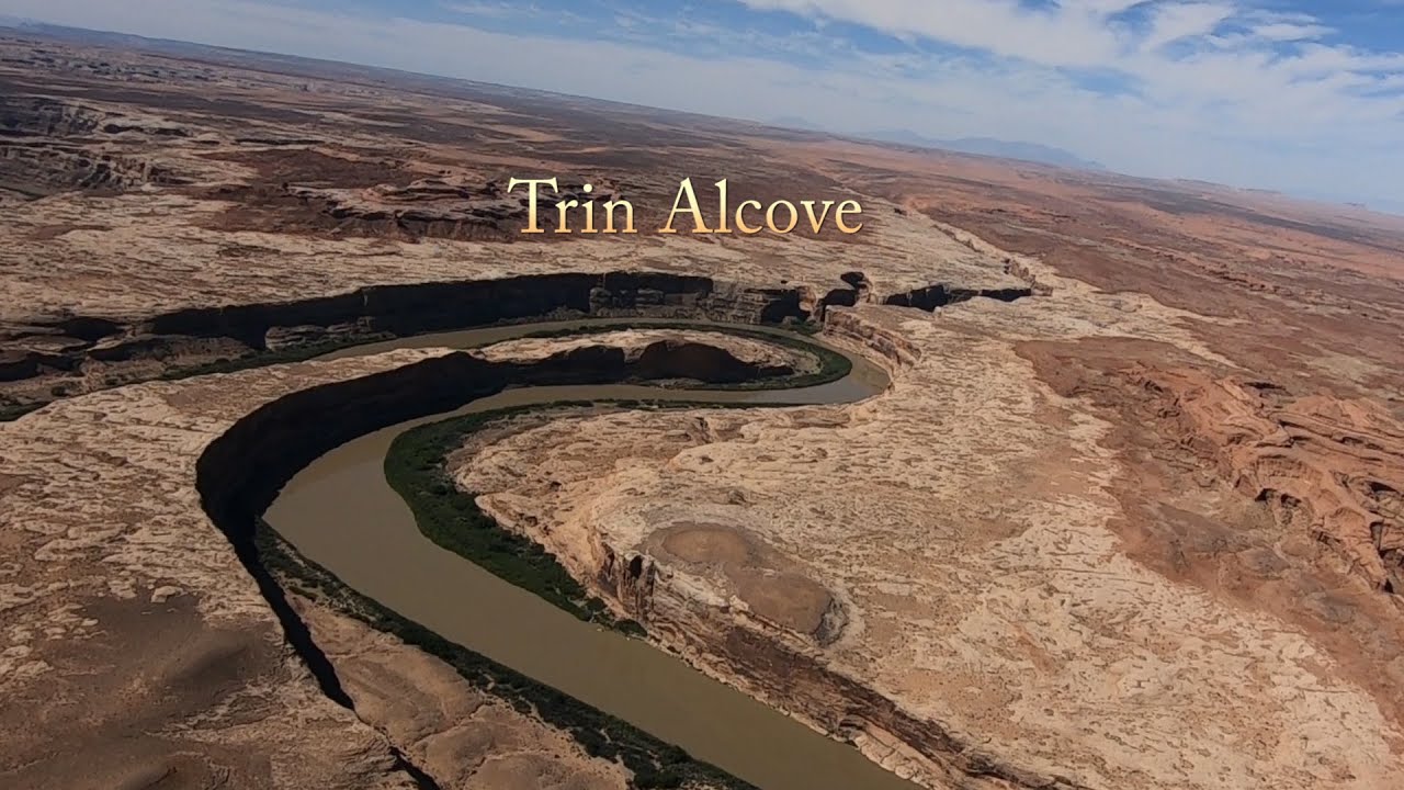 Trin Alcove camp on the Green River. Aerial footage - YouTube
