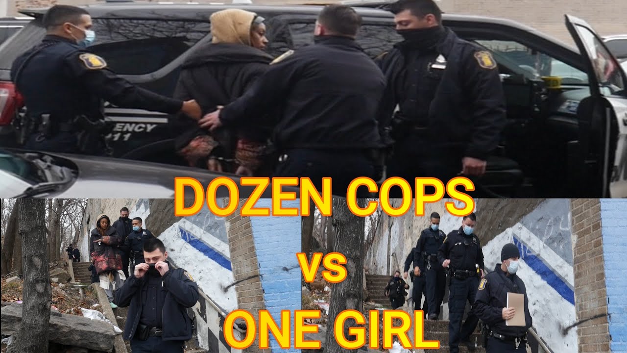12 Cops Vs 1 Girl. The graffiti they don't want you to see - YouTube