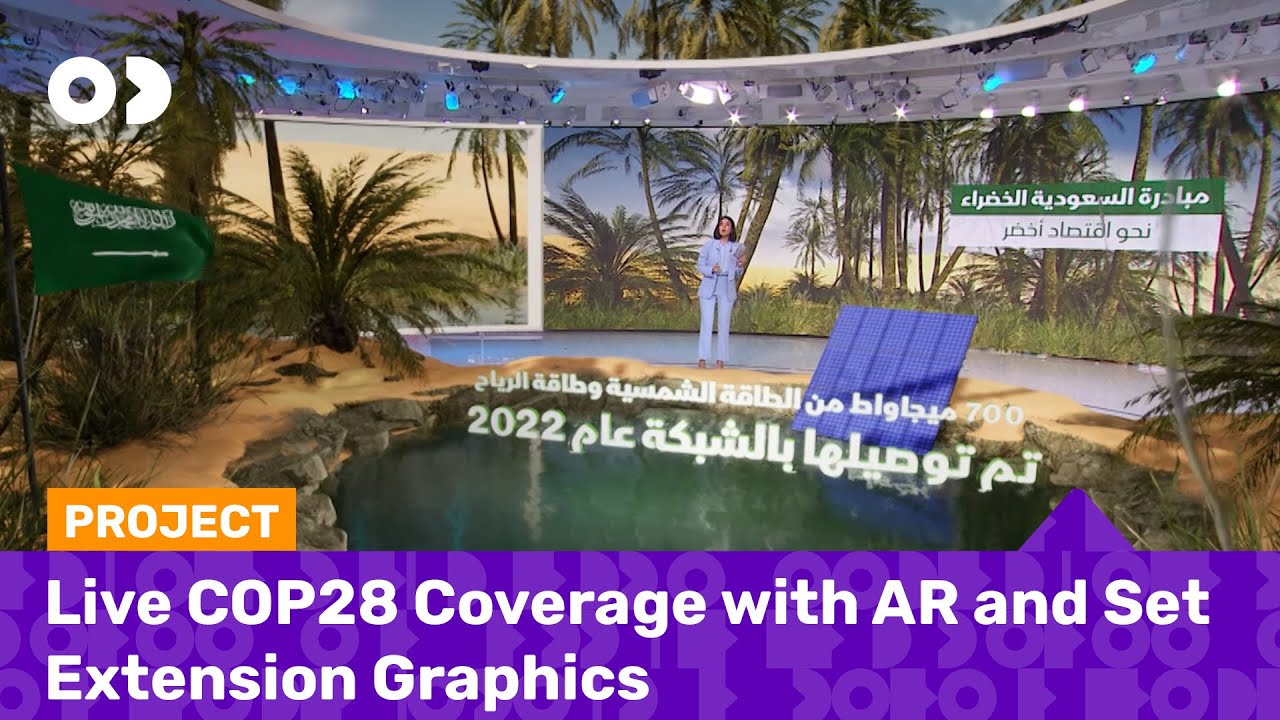 Live COP28 Coverage with AR and Set Extension Graphics - YouTube
