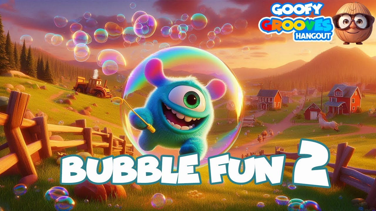 "Blowing Bubbles | Nursery Rhyme with Actions | Goofy Grooves Hangout ...