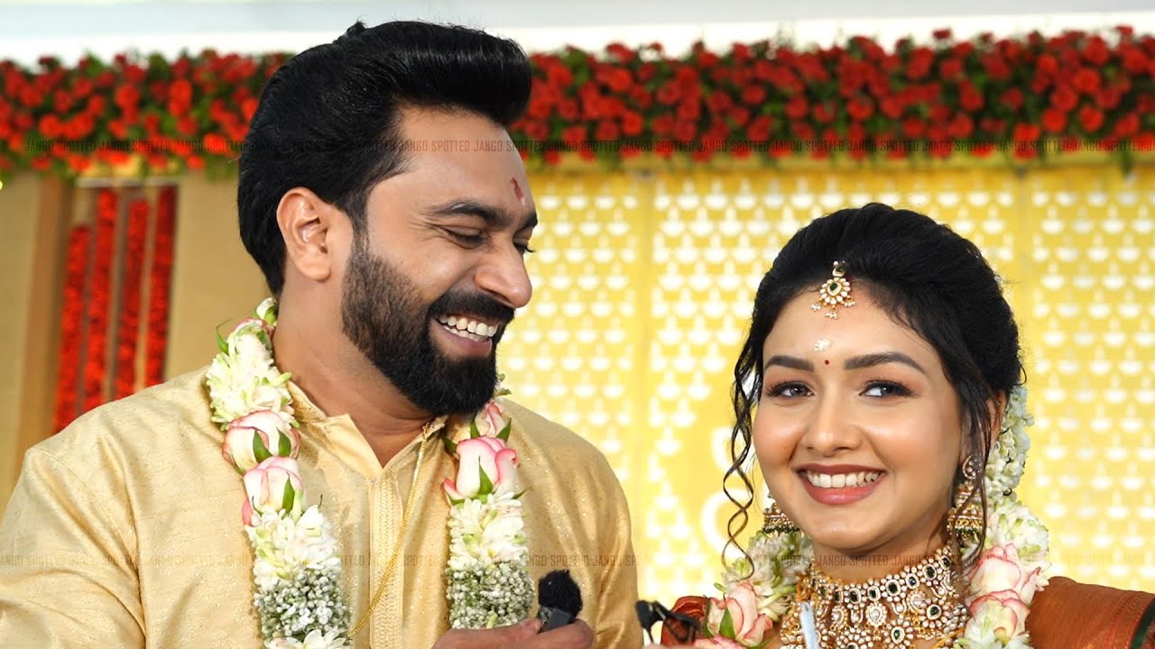 വിവാഹശേഷം മാധ്യമങ്ങളോട് ആദ്യ പ്രതികരണവുമായി മിഥുൻ മുരളിയും വധുവും ...