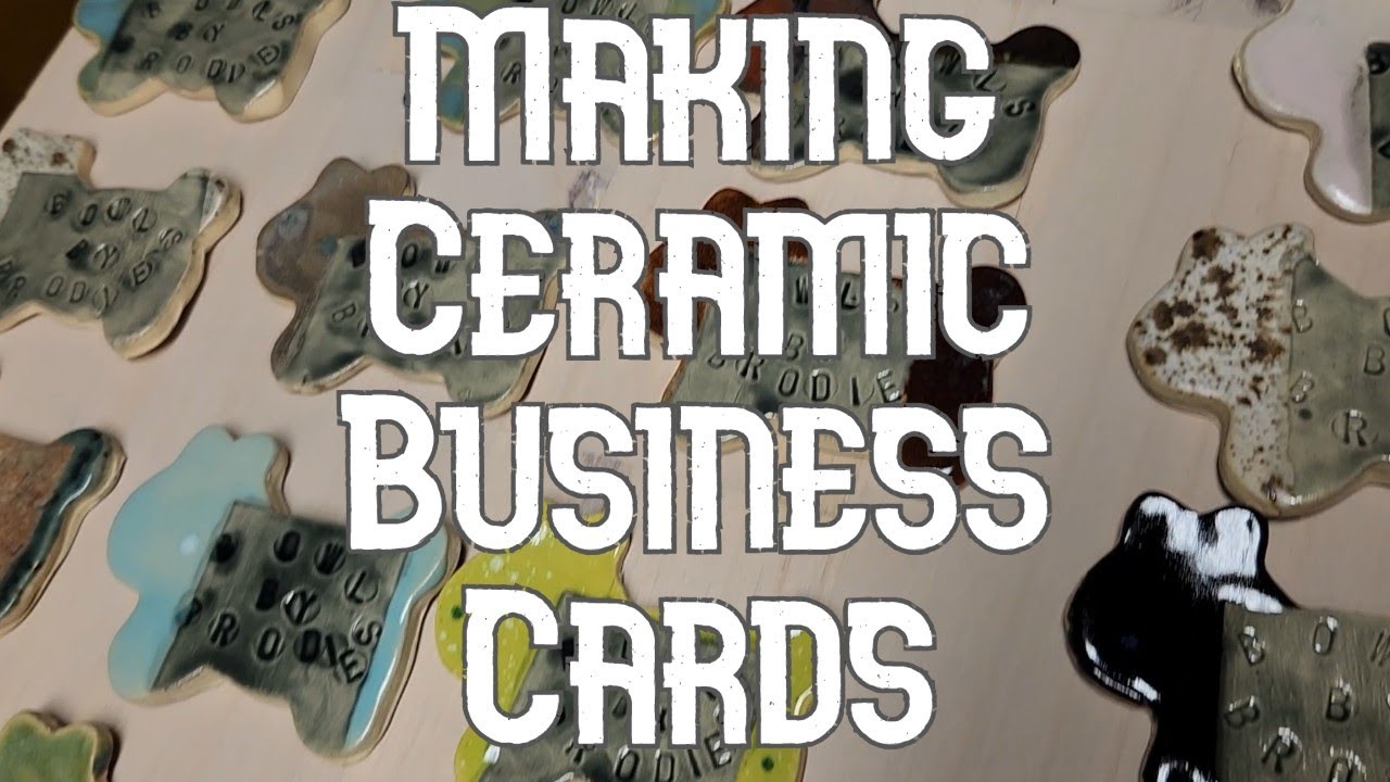 Making Ceramic Business Cards - YouTube