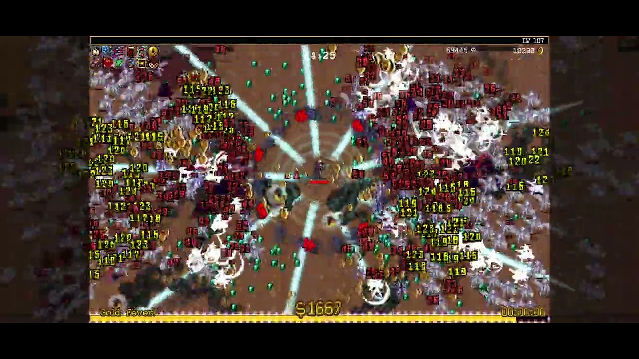 Vampire Survivors: Satisfying Laser Gun Wheel - YouTube