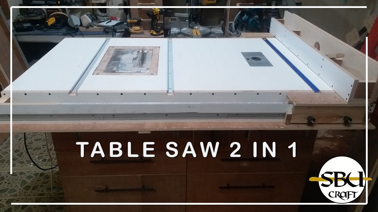 DIY Table Saw - Ultimate Table Saw 2 in 1 - DIY Router Table - YouTube