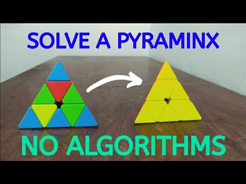HOW TO SOLVE A PYRAMINX-NO ALGORITHMS-TUTORIAL-MALAYALAM - YouTube