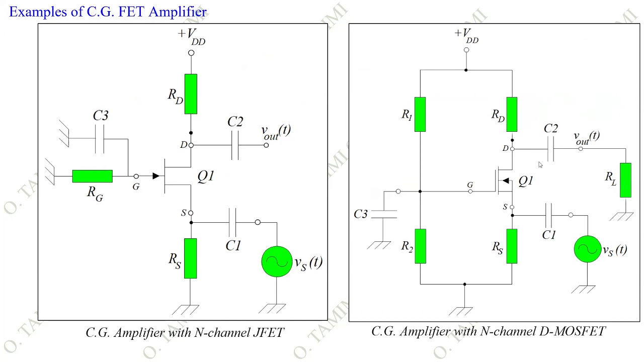 LECTURE-22 ELECTRONICS-2 COMMON GATE (C.G.) FET AMPLIFIER - YouTube