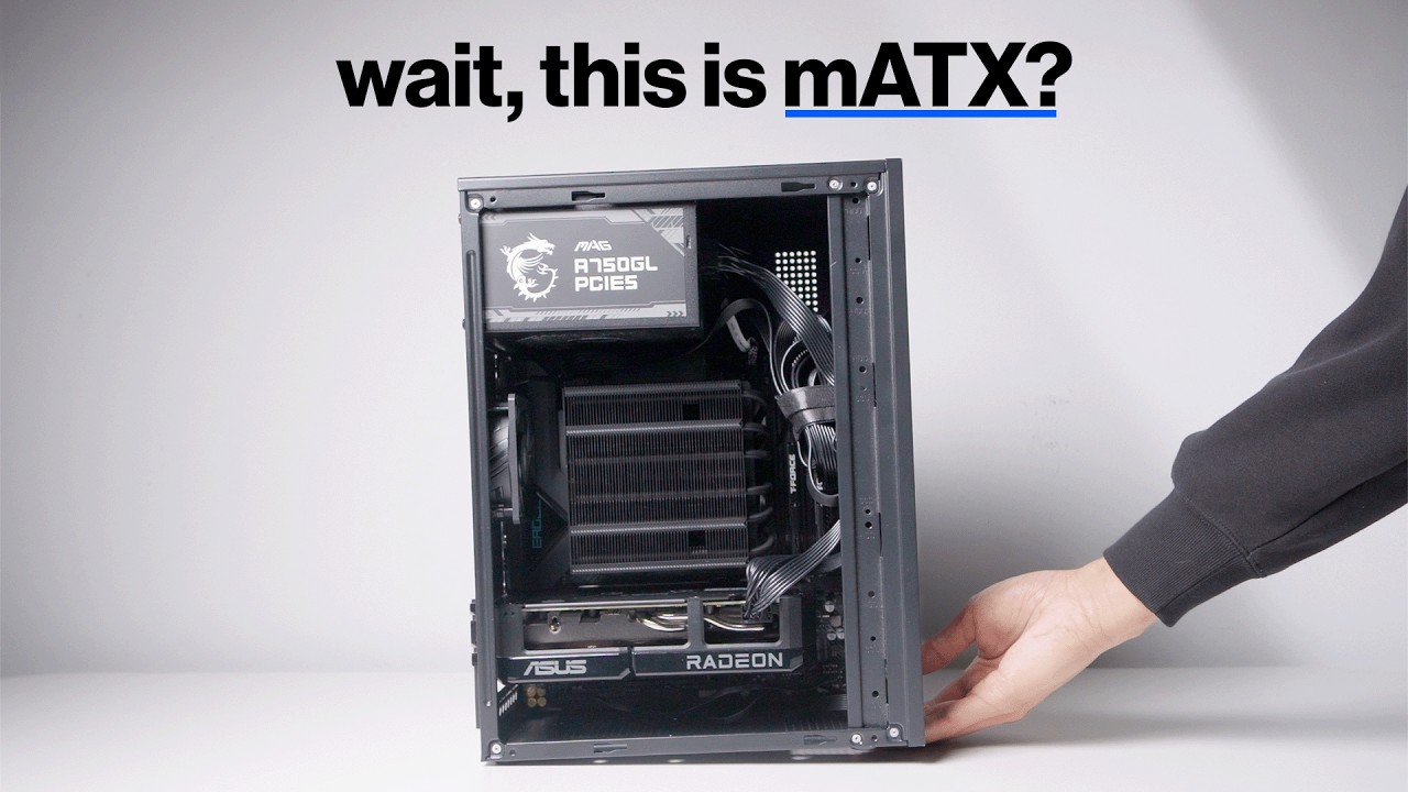 an INCREDIBLY Small Micro ATX Gaming PC Build (step-by-step) - YouTube