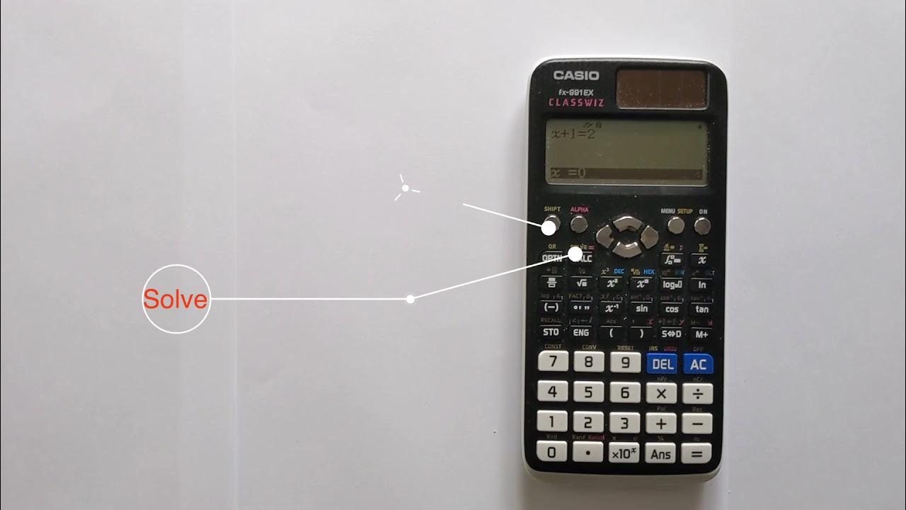 How to Solve and Rearrange Equations (including logs) on Casio Fx-991EX Classwiz Calculator ...