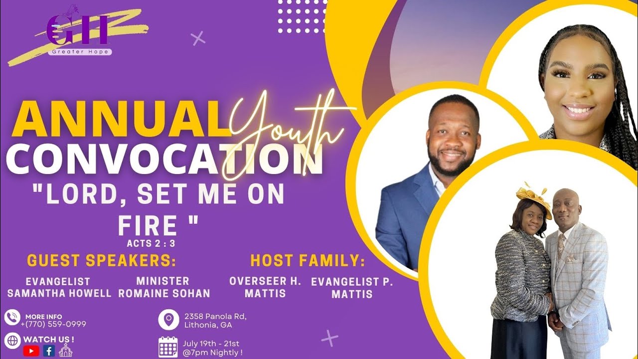 Youth Convocation 2024 | "Lord, Set Me on Fire" | Sunday Morning - YouTube