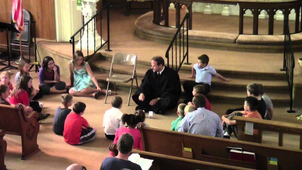 2013 09 08 Children's Sermon Paper Chair - YouTube