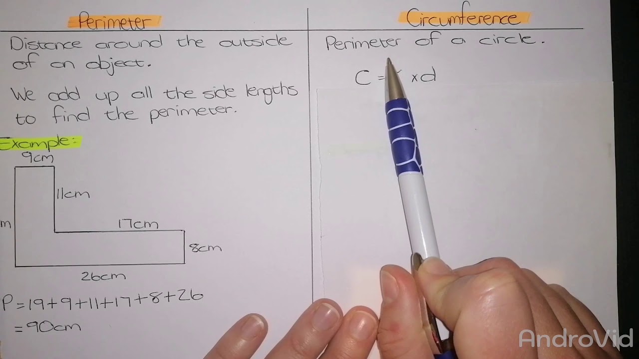 Perimeter and Circumference - YouTube