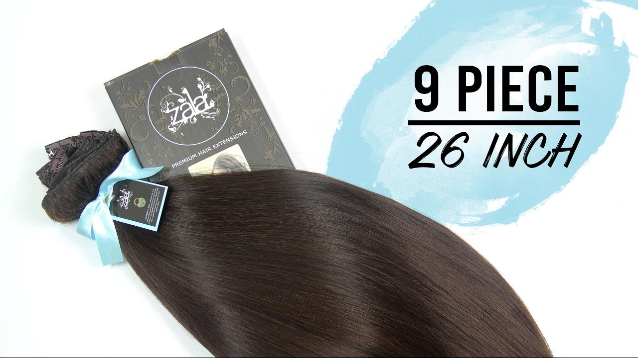 ZALA Dark Chocolate Brown #2 26 INCH 9 PIECE - YouTube