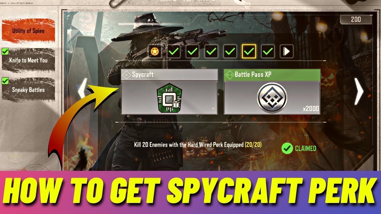 How to Get Spycraft Perk in Cod Mobile | Utility of Spies Seasonal ...