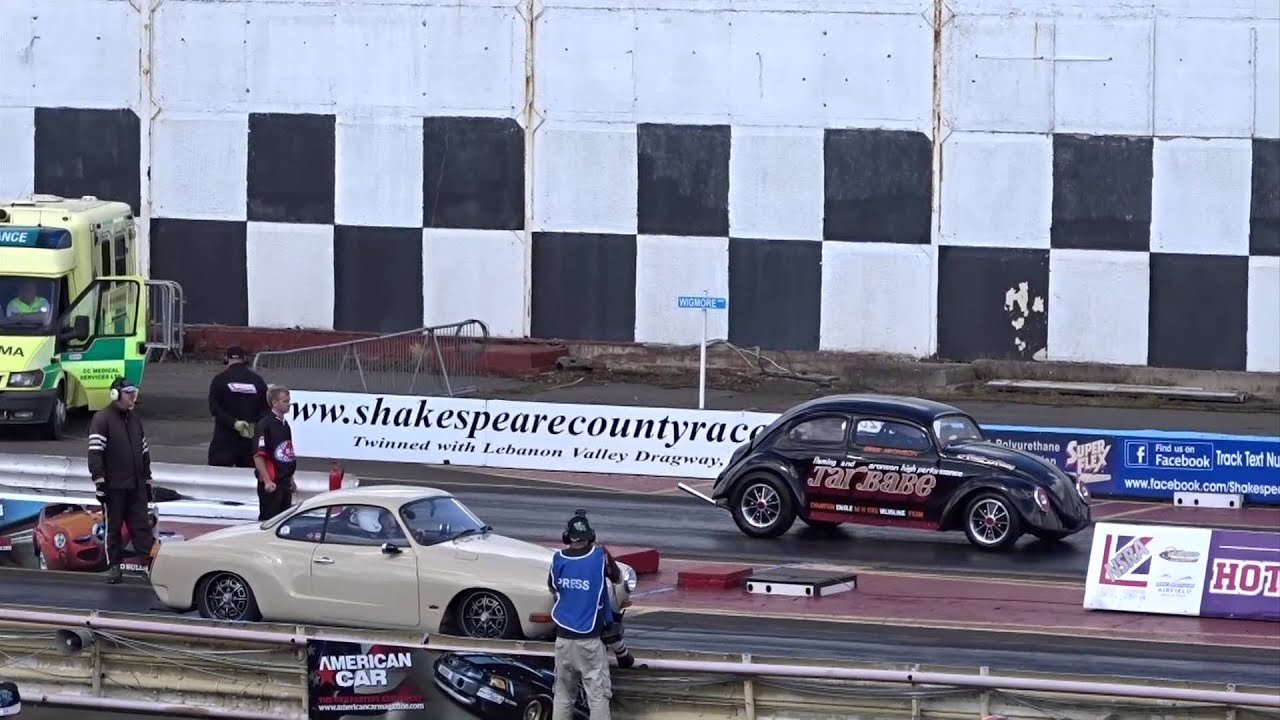 2014 Cal Look Drag Day - Tar Babe VW Beetle - 11.7 @ 116mph - YouTube