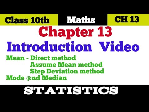 Chapter 13th introduction ||class 10 maths || Statistics || #class10# ...