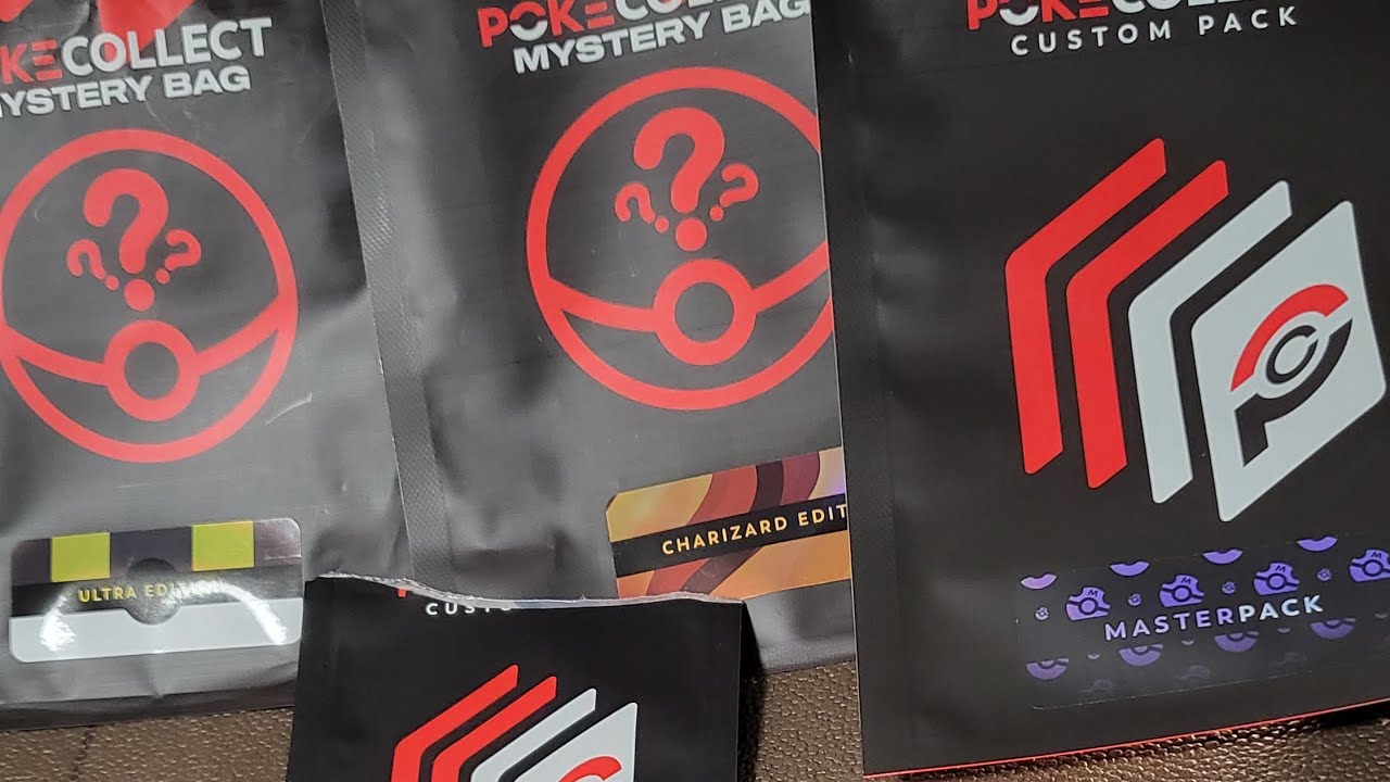 Poke Collect Mystery Bag & Custom Packs plz like and Subscribe - YouTube