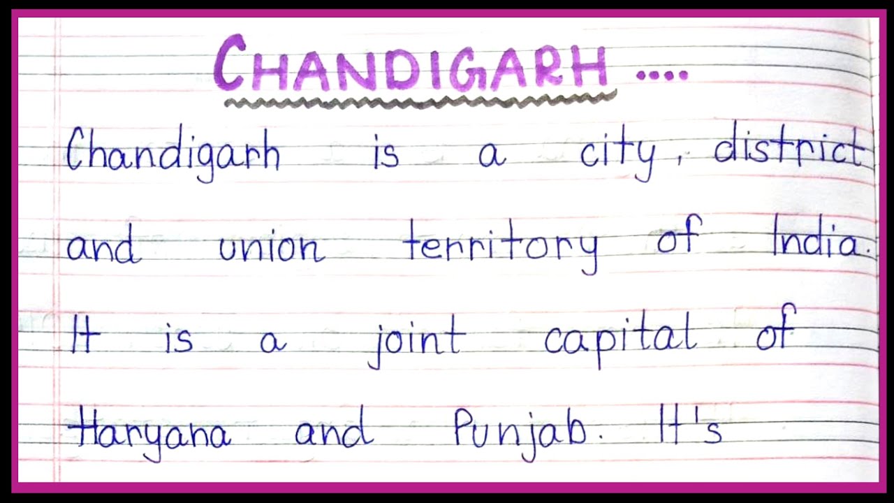 Essay on Chandigarh city in english | Paragraph on Chandigarh city in ...