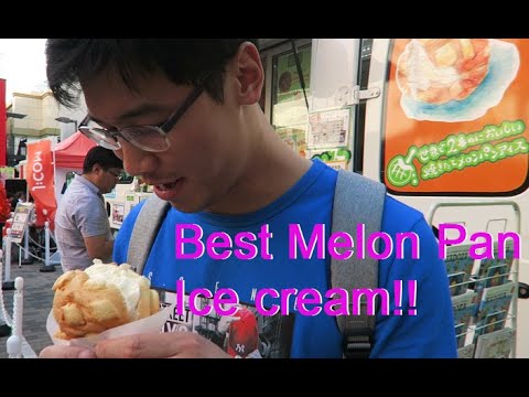 Vlog | Tried the Best Melon Pan Ice Cream in Osaka - YouTube