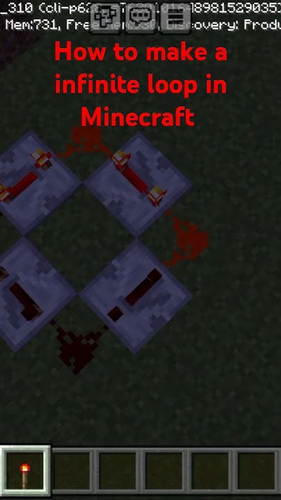 how to make a infinite loop in Minecraft with redstone #music #minecraft #youtubeshorts - YouTube