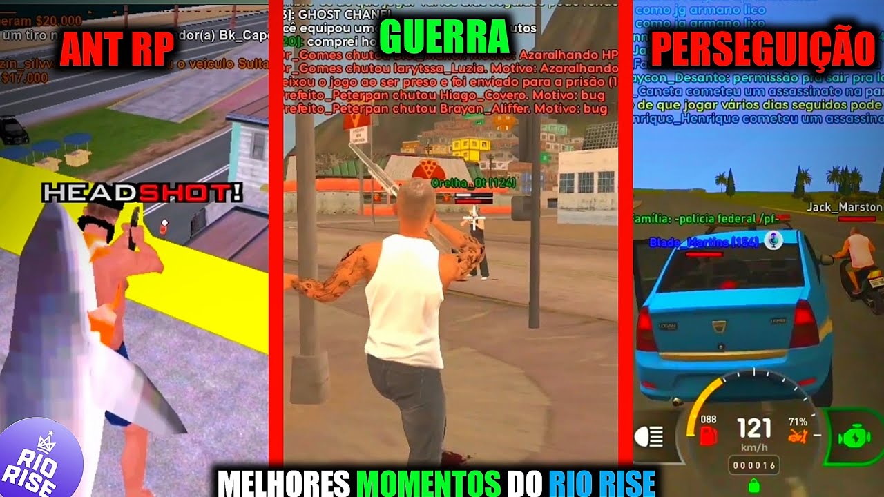 Hoje VOCÊ vai ver os 10 MELHORES MOMENTOS do RIO RISE ROLEPLAY - YouTube