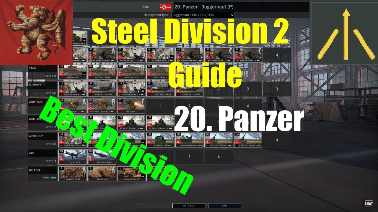 20. Panzer | Steel Division 2 Guide - YouTube