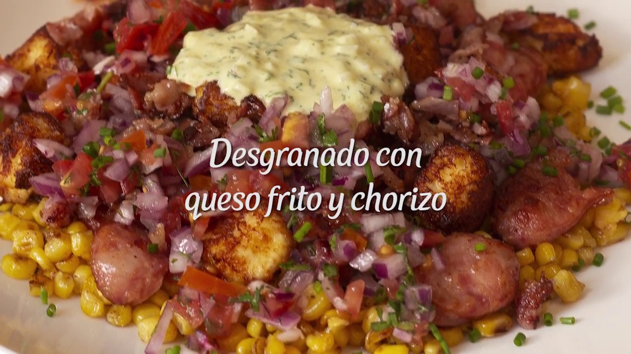 Mazorca desgranada McCain con queso frito y chorizo - YouTube