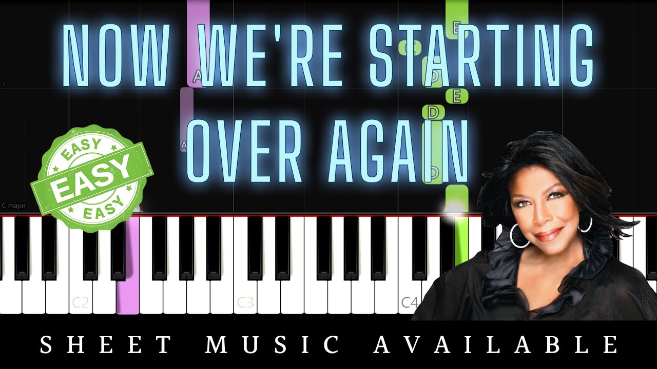 Natalie Cole - Now We're Starting Over Again (Easy Piano Tutorial ...