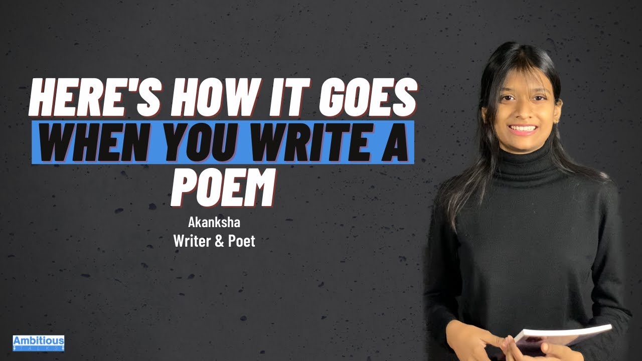 Journey of a Poet I How To Write a Poem I How To Write Poetry - YouTube