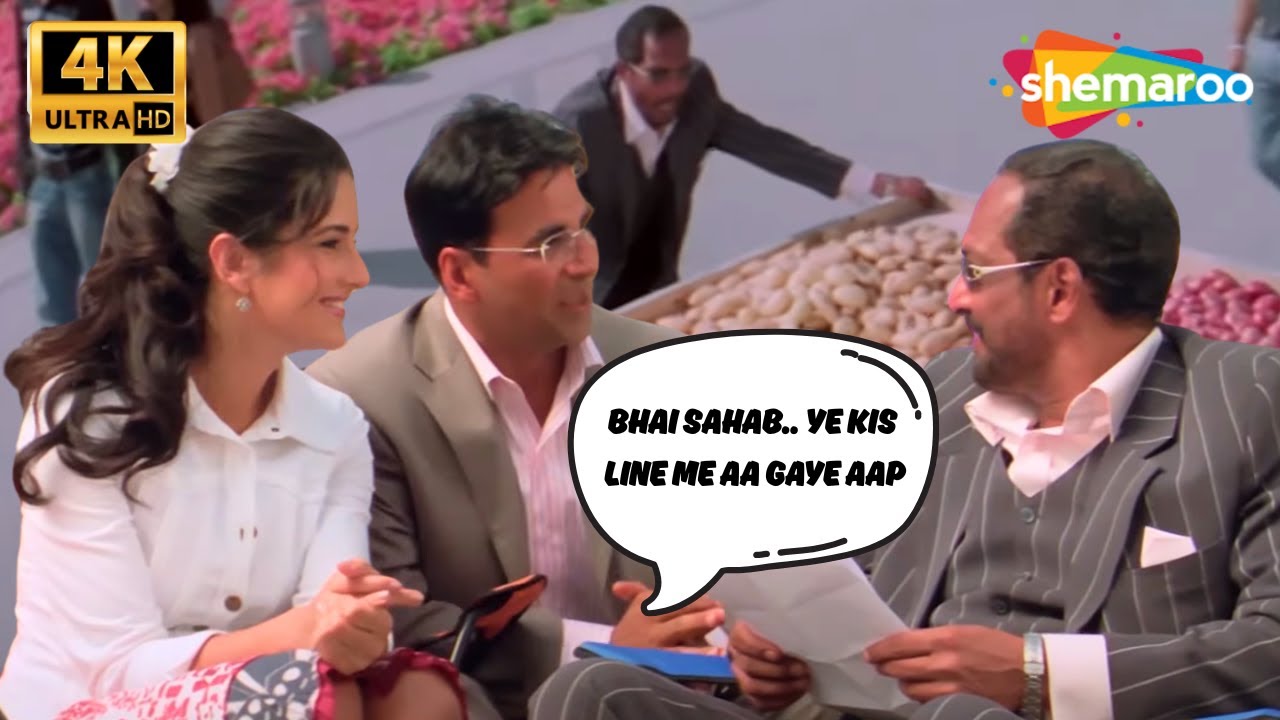 आलू ले लो कांदा ले लो कॉमेडी सीन नाना पाटेकर | Welcome Comedy | Akshay ...