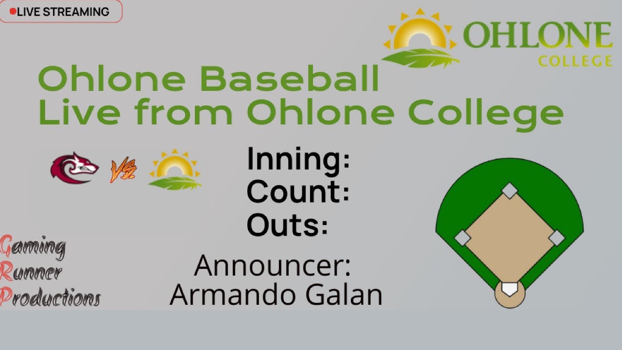 Monterey Peninsula Lobos (20-15) @ Ohlone College Renegades (33-2 ...