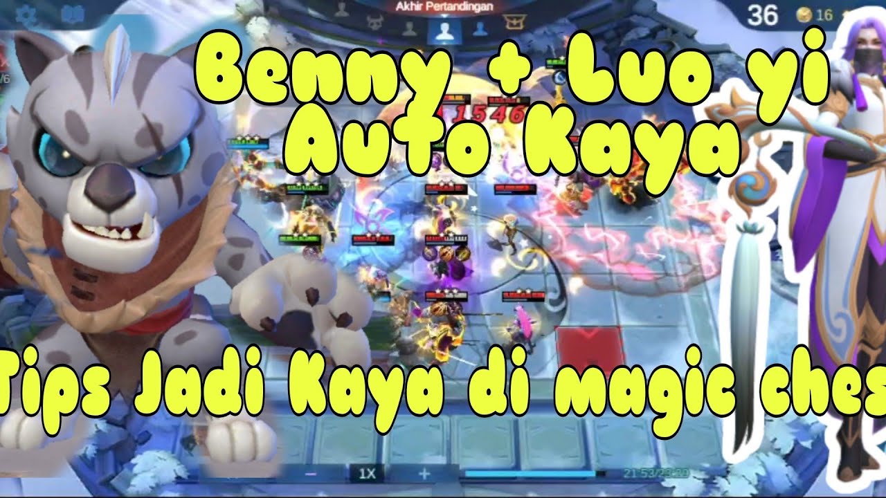 Tips Magic Chess Benny + Luo Yi Auto Kaya Raya (Include Freya Assassin ...