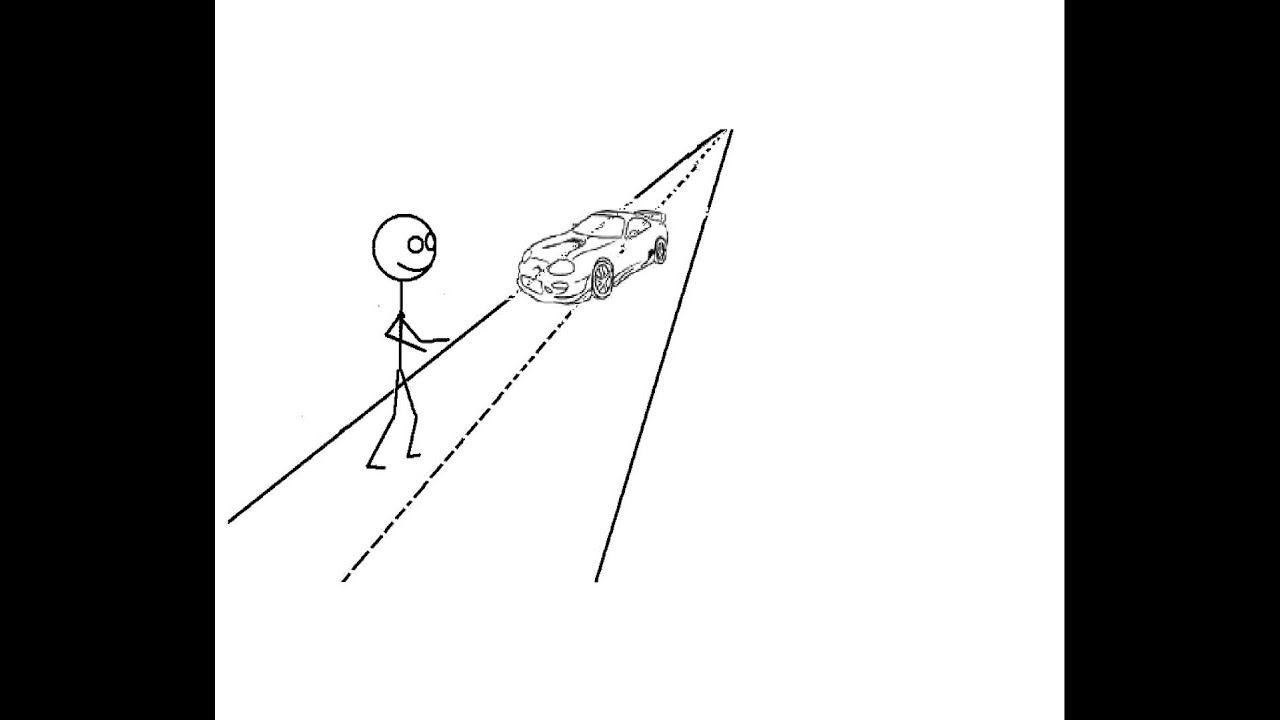 stickman crossing the road - YouTube