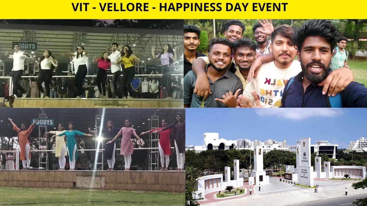 A Day in VIT University Vellore I Happiness Day Event I Vlog I Dance I ...