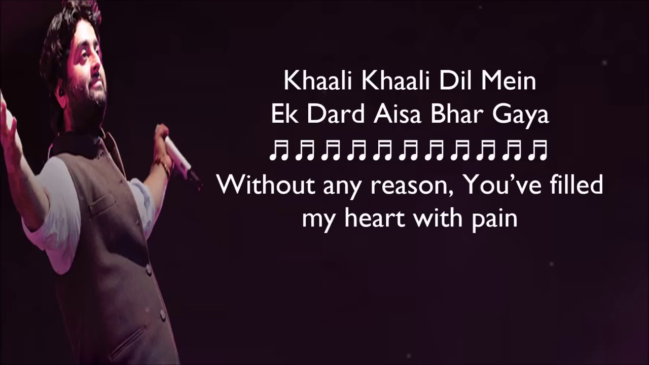 Judaa Arijit Singh Lyrics With English Translation Ishqedarriyaan - YouTube