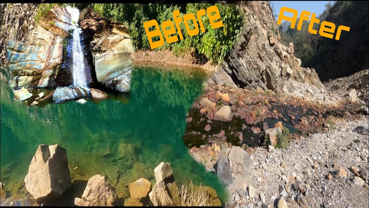 😍ppcl waterfall maldevta 😍ll Dehradun waterfall Uttarakhand ll - YouTube