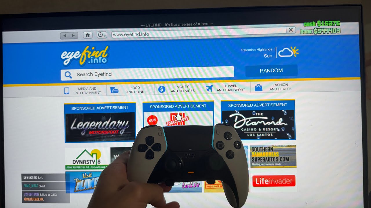 GTA 5 Online: How to Access Internet Browser Tutorial! (Easy Method ...