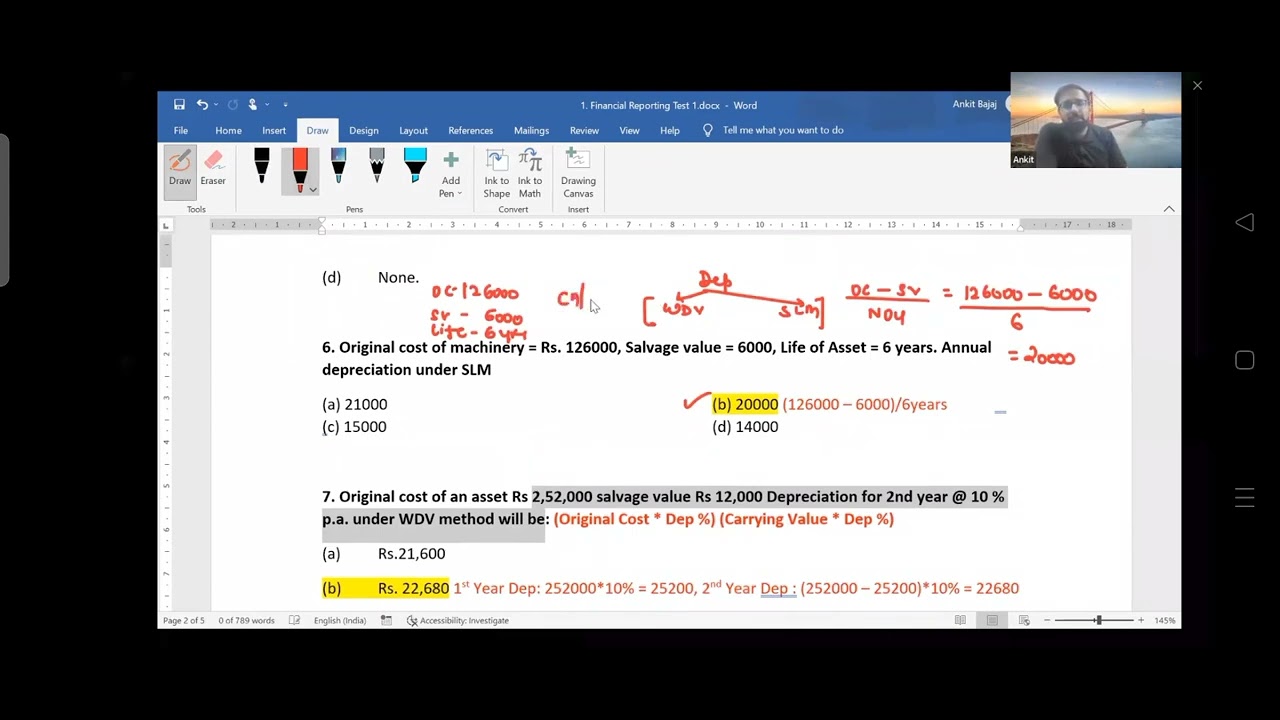 Financial Reporting Questions and answers - YouTube